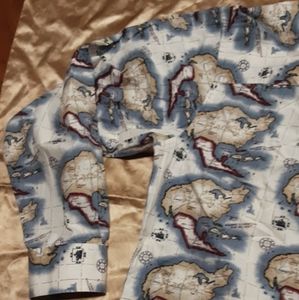 Vintage | Shirts | Mens 99s Map Themed Shirt | Poshmark